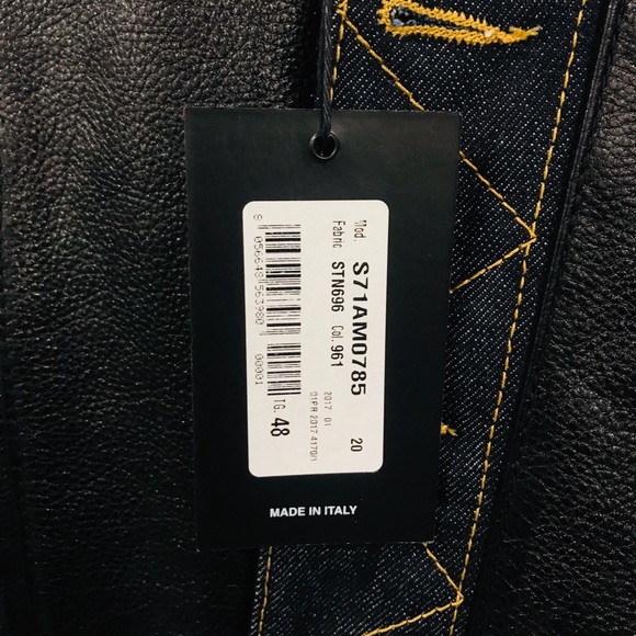 DSQUARED | Jackets & Coats | Dsquared2 Leatherdenim Jacket | Poshmark